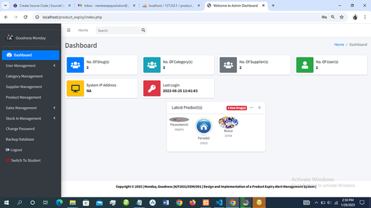 Web-based Pharmacy Product Management System using PHP and MySQL Database | SourceCodester
